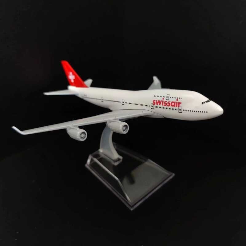 Scale 1:400 Metal Aircraft Replica Swiss Air B747 Airlines Boeing ...