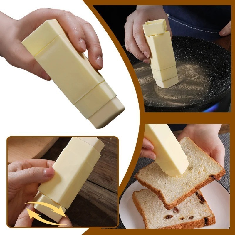 Manually Rotatable Solid Butter Applicator For Toast - Portable Upright ...