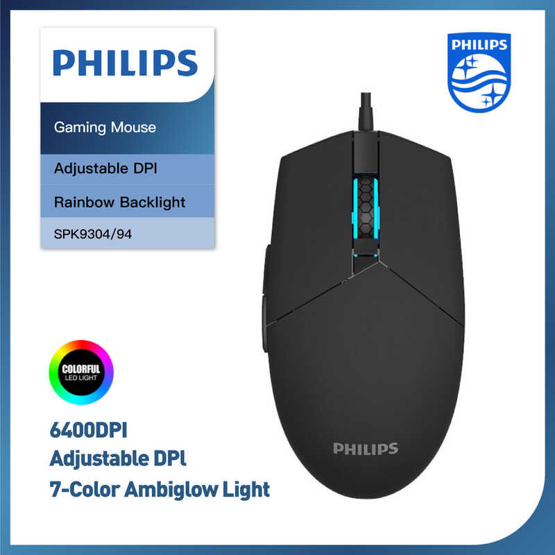 Orihinal 100% Na Pilipinas 6400 DPI - High-Precision RGB Gaming Mouse ...