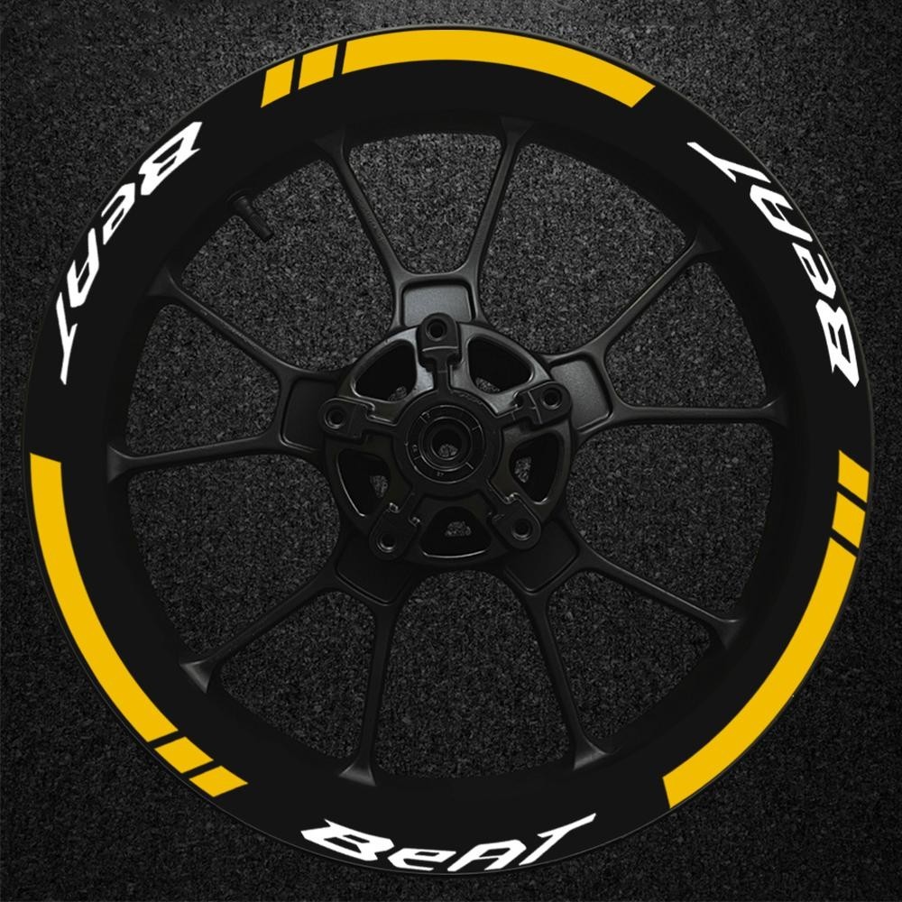 Honda Beat Sticker Decals Honda Beat Motorcycle Wheel Hub Sticker with ...
