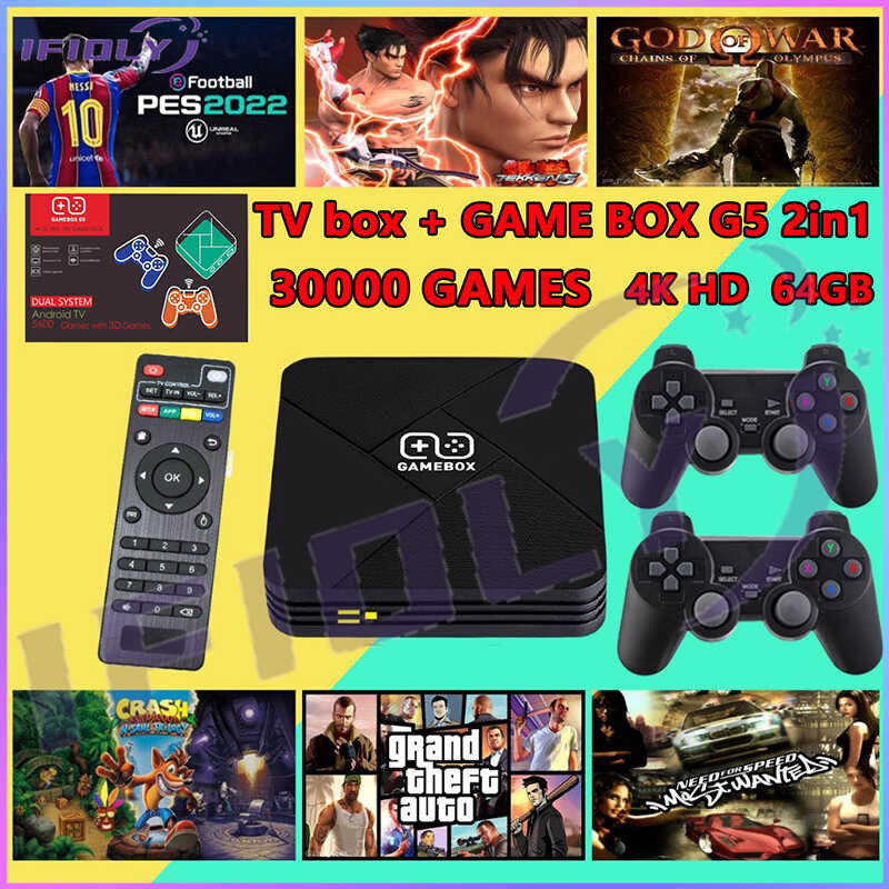 2023 MGA Φ Φ Bagong Android Box GAME BOX G5 2In1 4K HD Console 30000 ...
