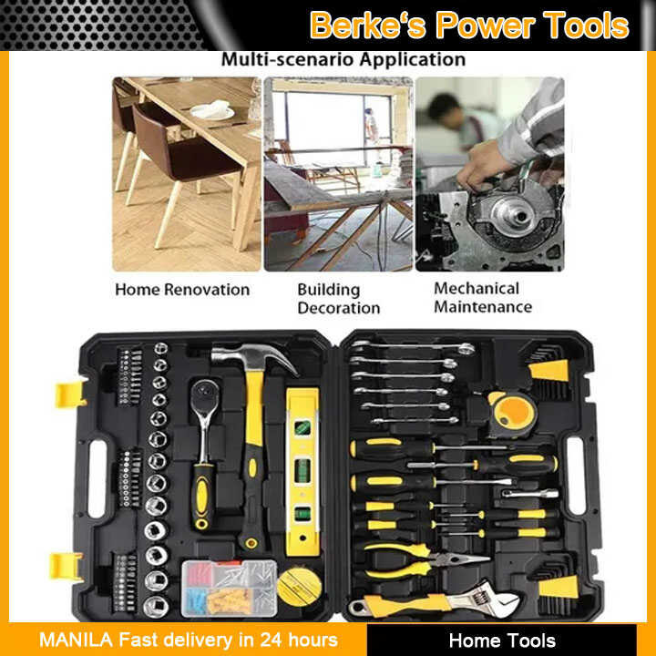 Set (88/108 Toolbox Sa 1) Kagamitan Ng Bahay Manual Wrench Socket ...