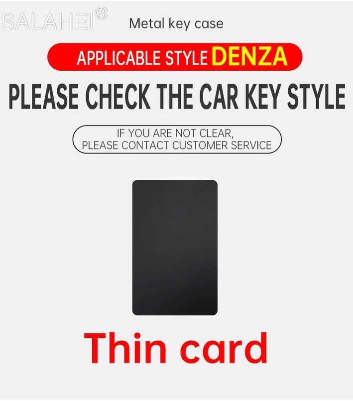 Zinc ∮ Alloy Leather Car Smart Card Slice Key Shell Holder Protect Fob ...