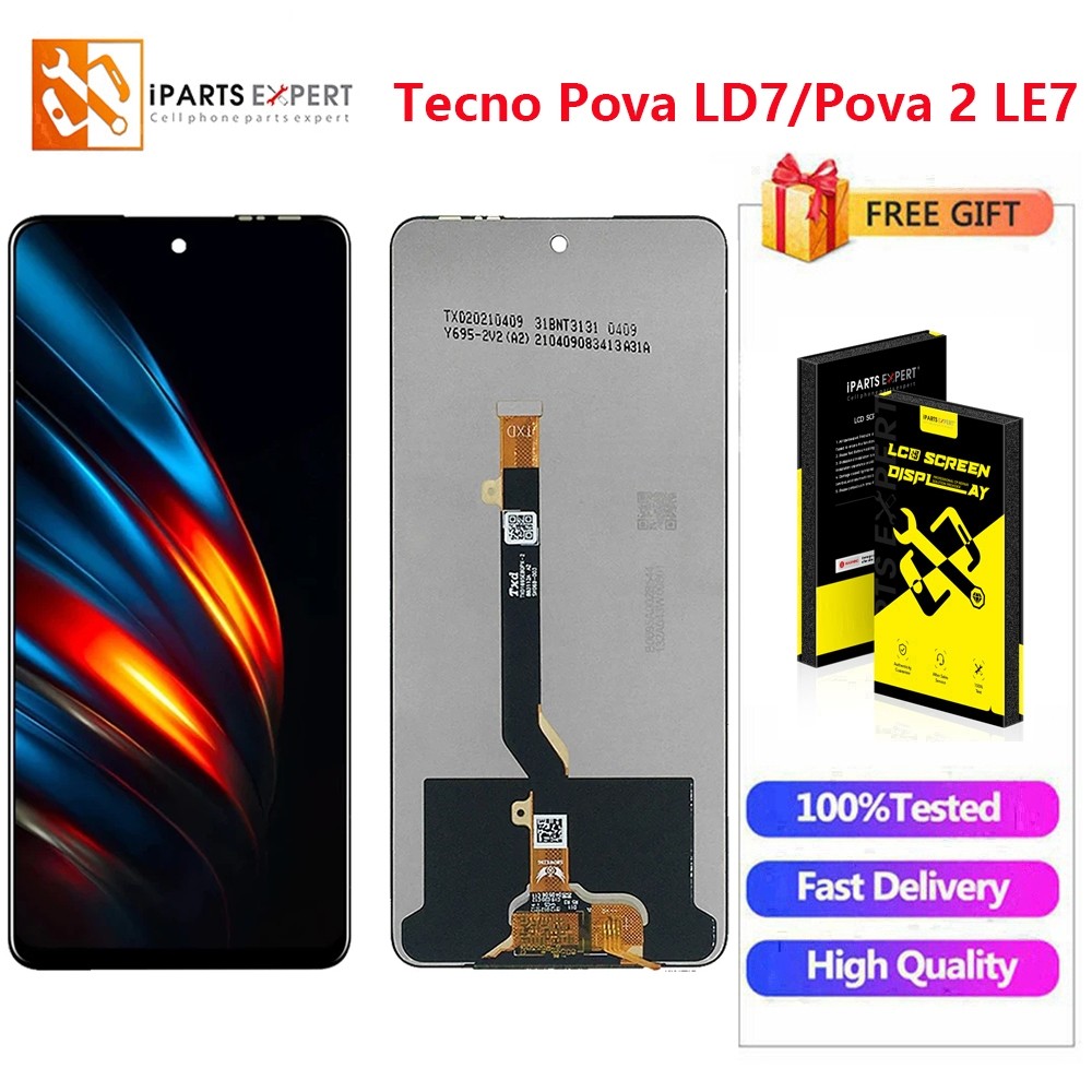 IPARTSEXPERT Original LCD For Tecno Pova LD7 LD7J Pova 2 LE7 LCD ...
