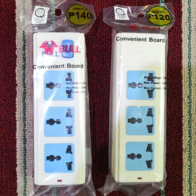 BULL 3 Gang Universal Outlet Only (No Wire; No Plug) With Switch or ...