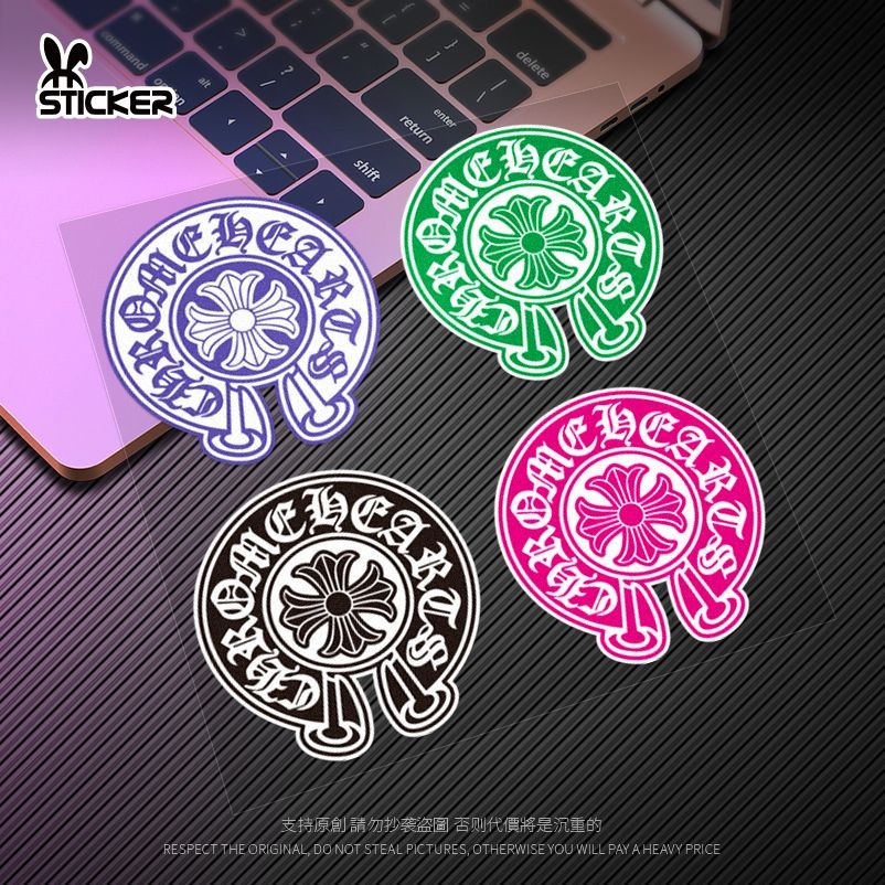 CHROME HEARTS Stickers Car Personalized Reflective Stickers 2024 ...