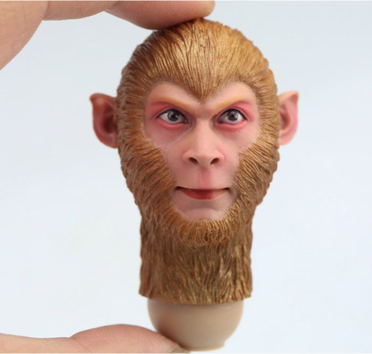 1/6 Scale Monkey King Sculpt Calm Sun Wukong Head Carving Journey To ...