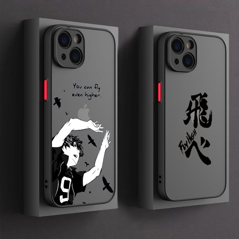 Haikyuu Karasuno Volleyball Anime Phone Case For iphone 15 11 14 Plus ...