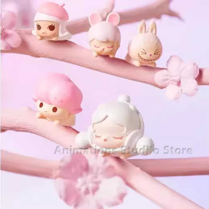 A MART Cherry Blossom Action Toys Bunny Dimoo Molly Labubu Pucky Haci ...