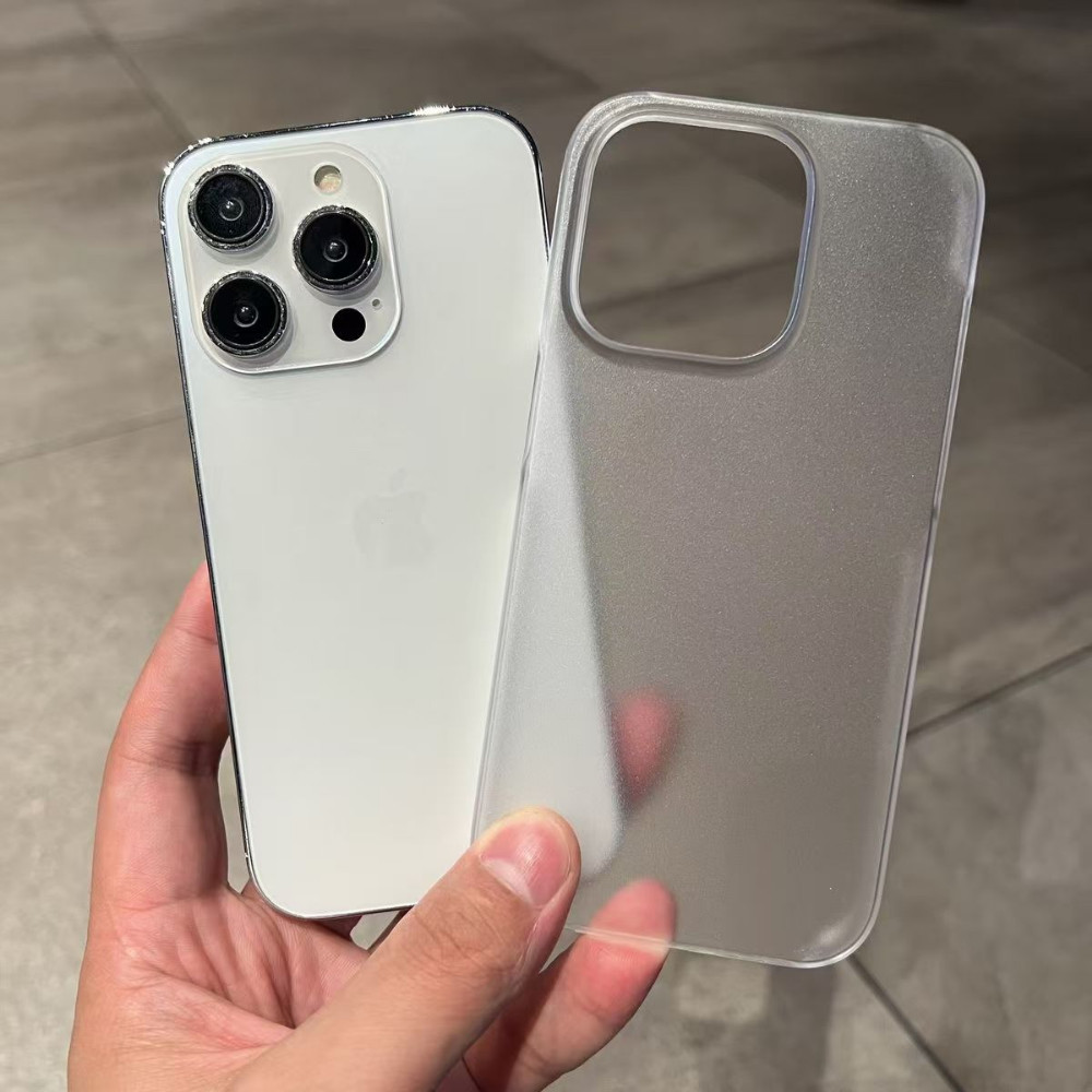 Ultra Thin Matte Half Pack Transparent Frameless Hard Phone Case ...