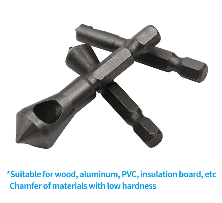 3 Pcs/Set Countersink Deburring Drill Taper Hole Cutter Plastic ...