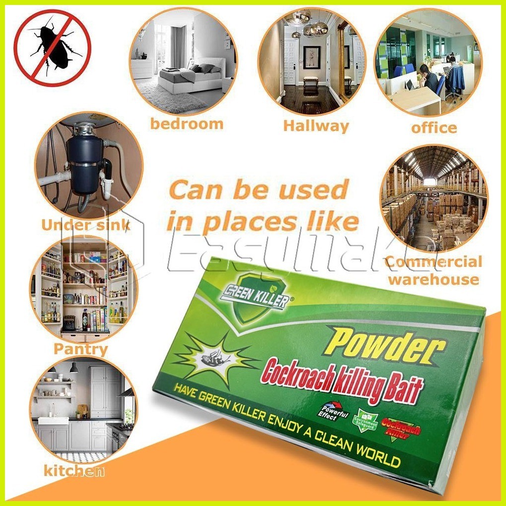 50Pcs Powder Cockroach Killing Bait 5G Effective Original Insect Killer ...