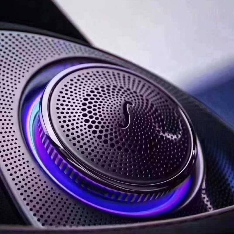 Treble 3D Rotary Tweeter Speakers Ambient Lights For Mercedes Benz Car ...