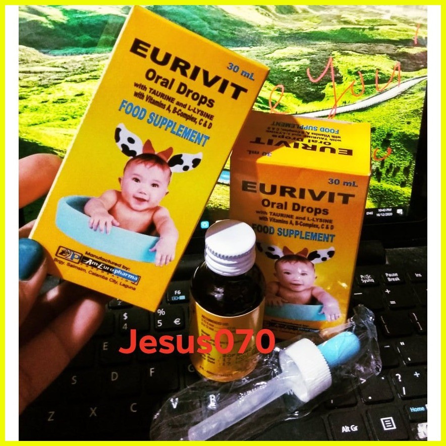 § EURIVIT - Oral Drops w/ Taurine + Lysine w/ Vitamins A, B- Complex ...