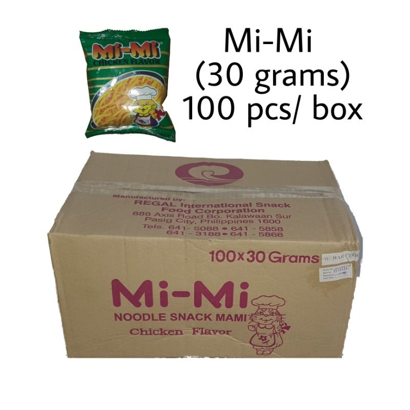 Mi-Mi Mimi Noodle Snack Mami 1 box (100pc x 30g) | Shopee Philippines