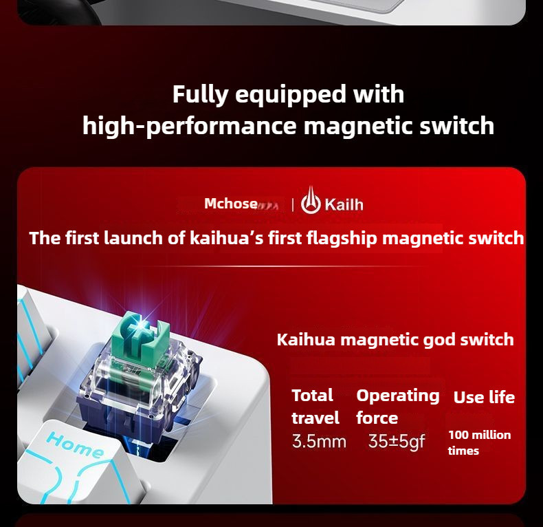 【Local Delivery】MCHOSE Jet 75 Magnetic Switch E-sports Mechanical ...