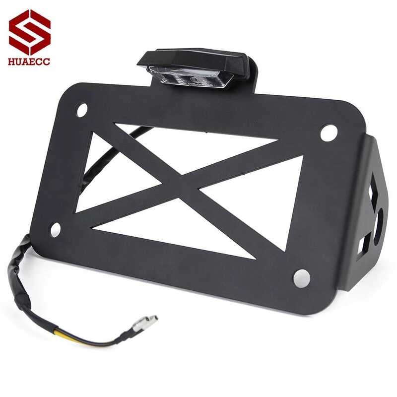 For Harley Sportster Bobber Chopper Custom Side Mount License Plate ...