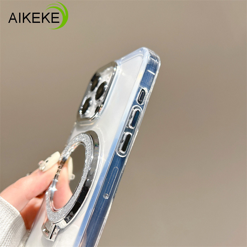 Glitter Mirror Stand Casing For Infinix Hot 50 Pro Plus 40 Pro 50i 40i ...