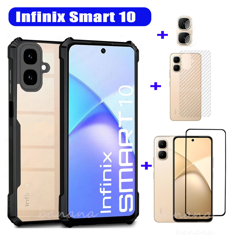 Infinix Smart 10 2025 Acrylic Phone Case Infinix Smart10 X6725 Tempered ...