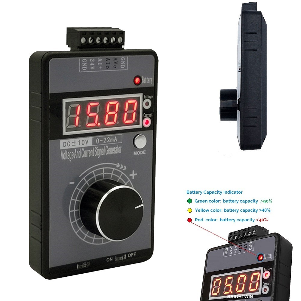 COOCOB. Ready Stock 4-20mA Signal Generator DC 0-10V Current Voltage ...