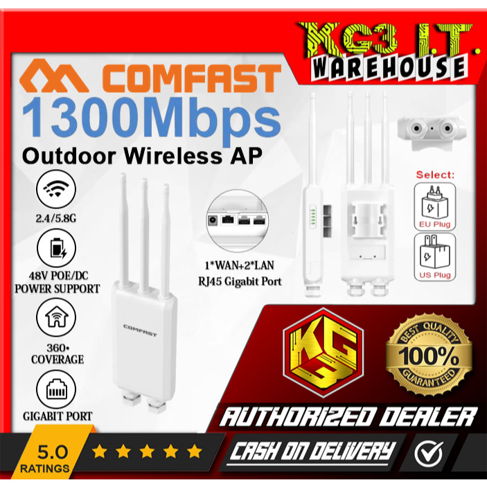 COMFAST CF-EW81 / CF-EW85 Long Range 2.4GHz Outdoor Wireless Network CPE Bridge Access Point ...