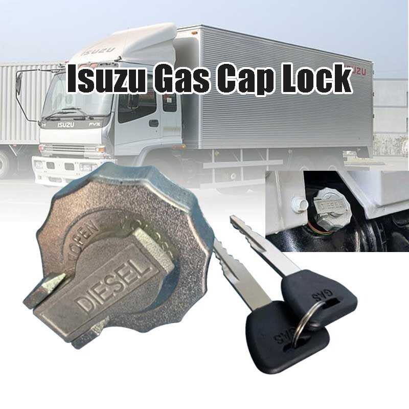 1Set Isuzu Gas Tank Cap With Lock For Nkr Nhr Npr Nqr Nlr Mhr 3Be ...