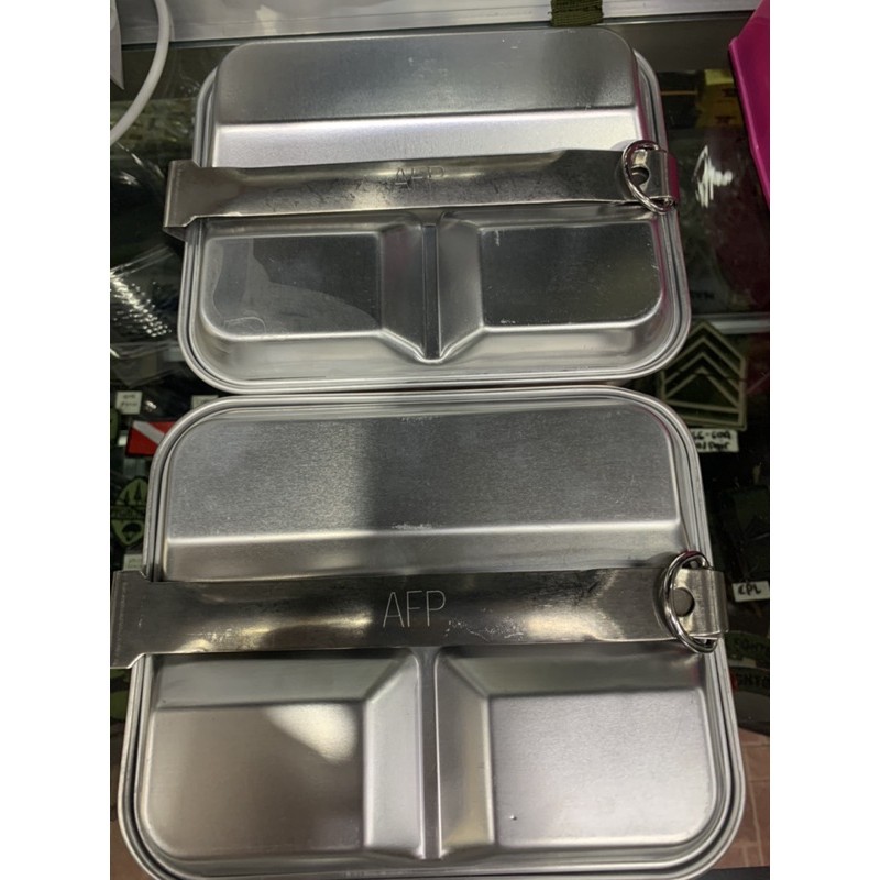 MESS KIT STAINLESS AFP ACTUAL PHOTO WITH BOX | Shopee Philippines