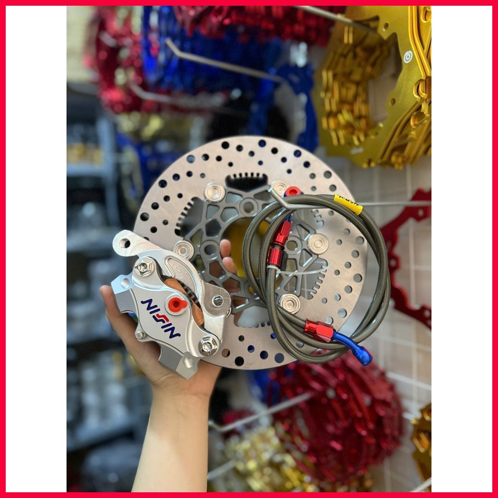 ∈ Full COMBO Silver NISSIN CNC Pig, Gray NVM Disc size 220mm, CNC Pat ...