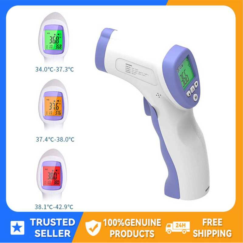 Supermax Non-Contact Body IR Infrared Digital Thermometer Gun Thermal ...