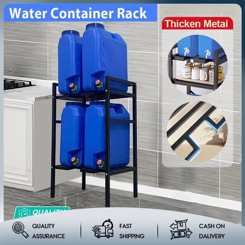 Water Container Rack Upgraded Carbon Steel Water Gallon Rack Heavy Duty ...