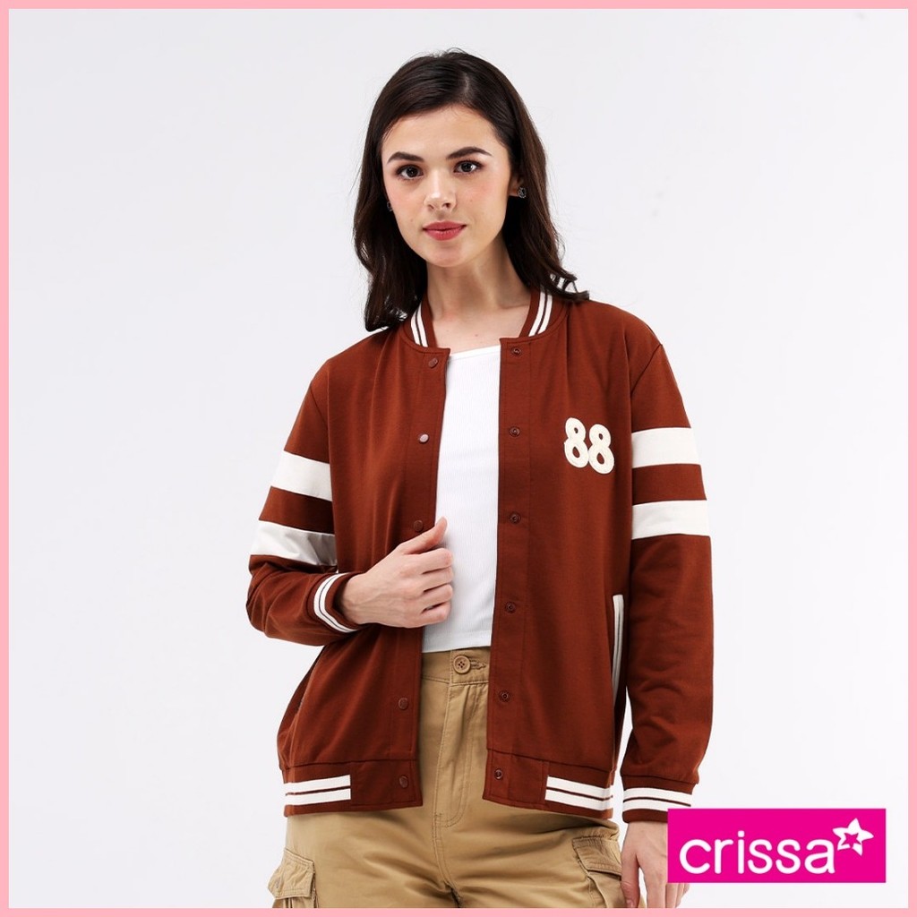 Crissa Varsity Jacket CLT30-0138 | Shopee Philippines