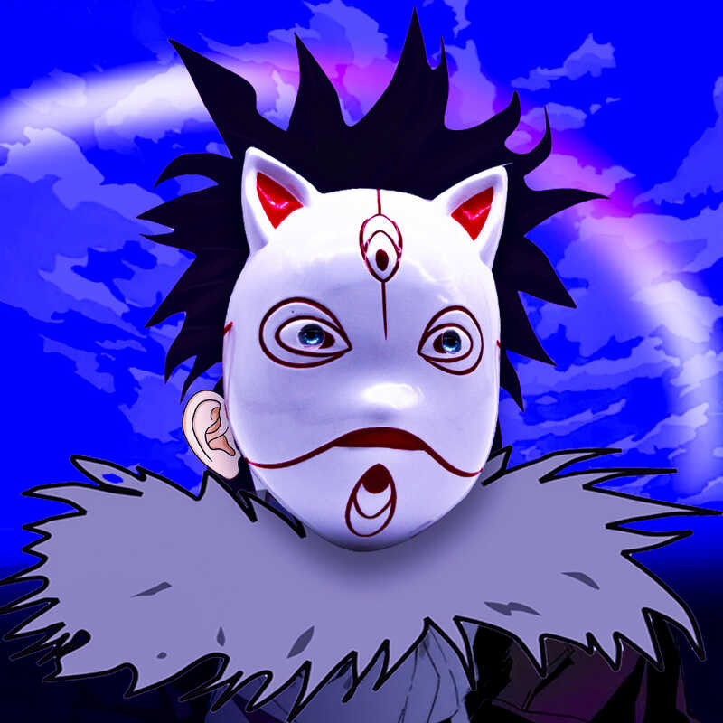 Mysterious Ninja Naruto ANBU Kakashi Cosplay Props Demon Slayer ...