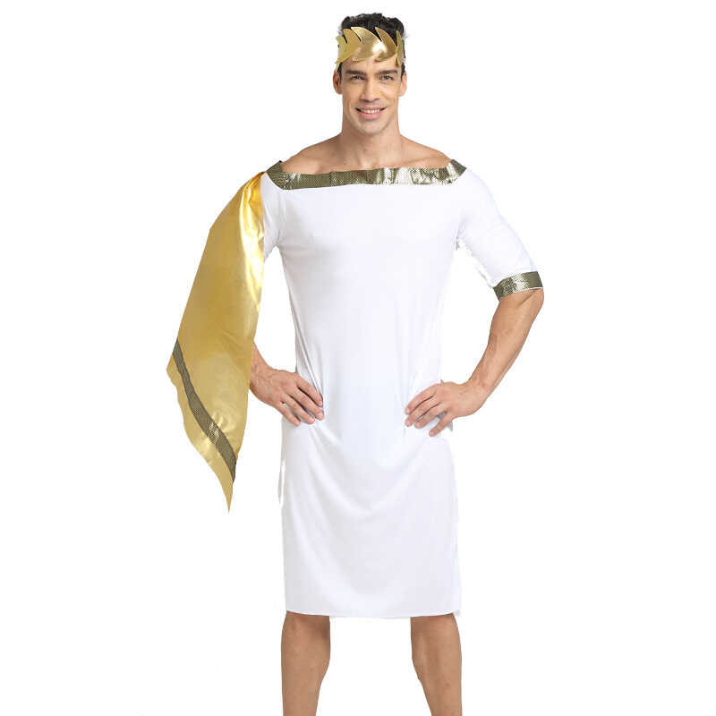Adult Male Greek God Costume Masquerade Role Play Halloween Cosplay ...