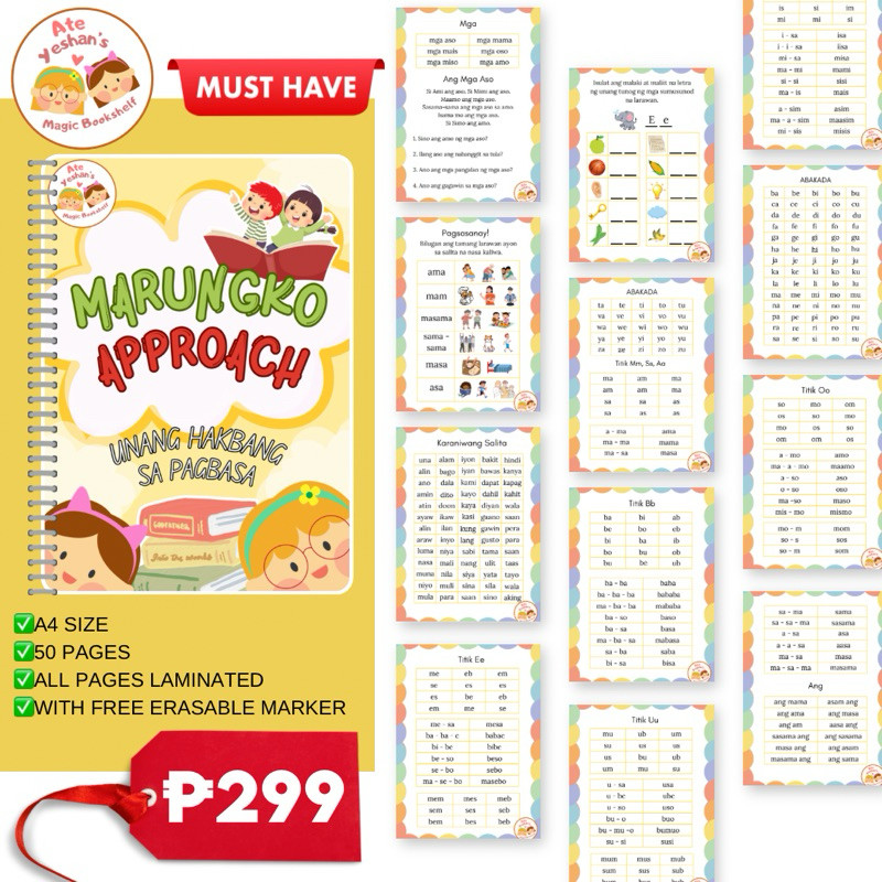 Marungko Approach | Filipino Reading for beginners | Shopee Philippines