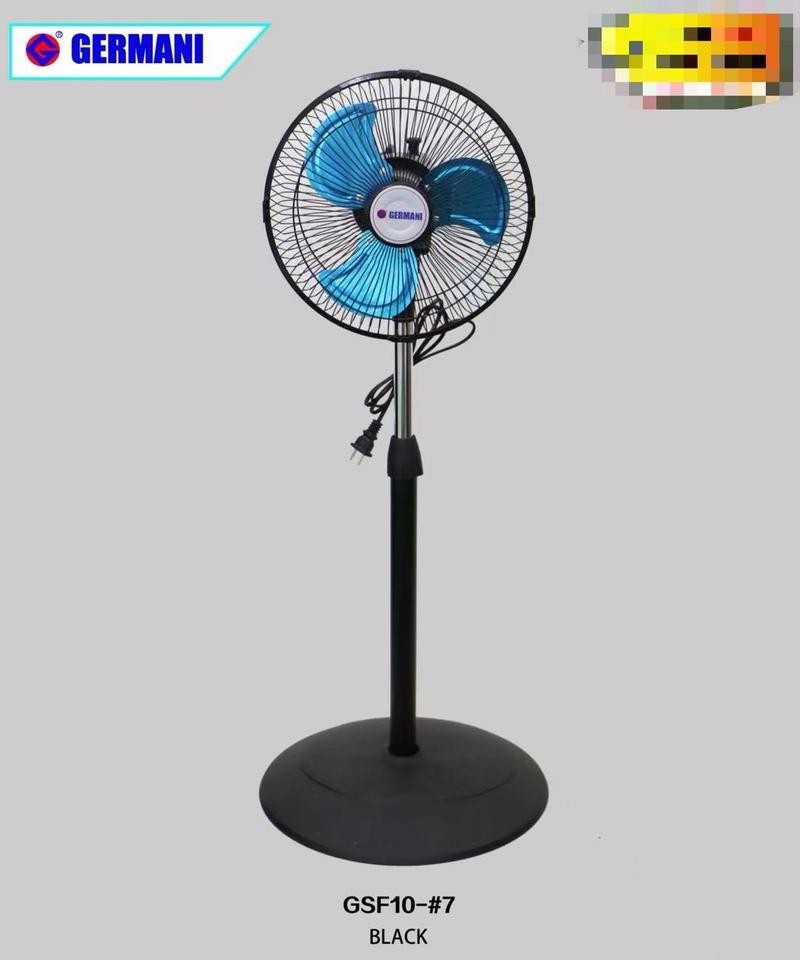 Germani Standard Industrial Stand Fan 16" / 10' Metal 3 Blade Stand Fan ...