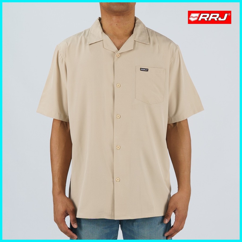 RRJ Men's Basic Woven Comfort Fitting Short Sleeve Polo for Men Trendy ...