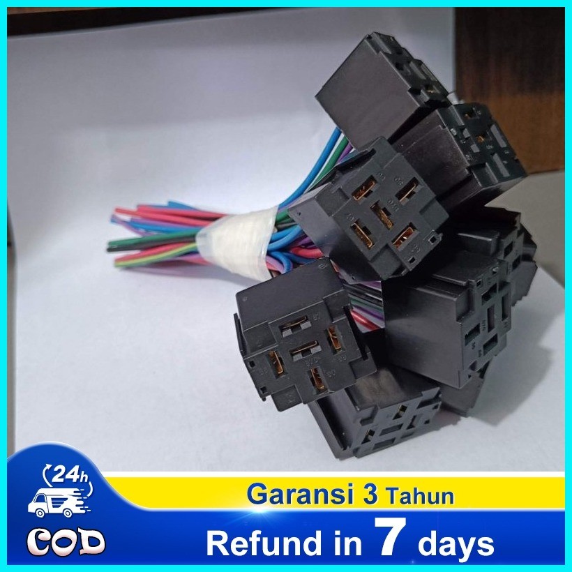 10PCS Bosch relay socket 5pin heavy duty Japan wire installed | Shopee ...