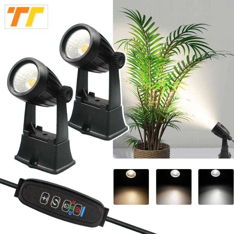 A USB LED Spot Light Indoor Plant Lighting 5V Dimmable Uplight ...
