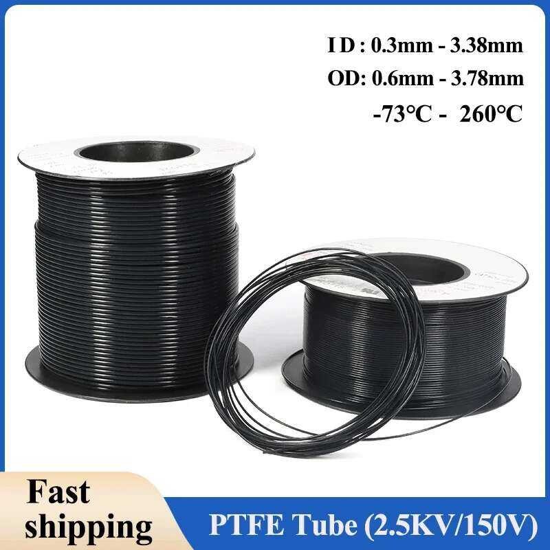 W PTFE Tube ID 0.3 ~ 3.38Mm F46 Insulated Caary Heat Protector Transmit Hose Rigid Temperature ...