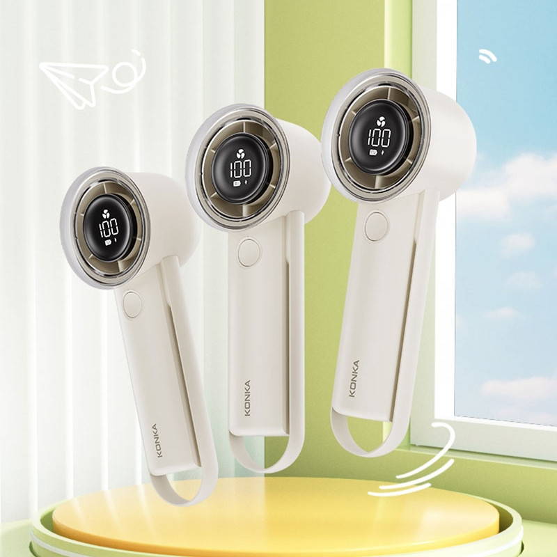 Konka Mini High Speed Fan 100 Gear Wind Speeds Fan Rechargeable ...