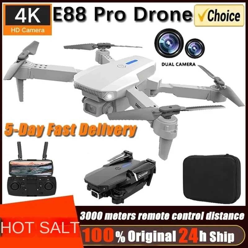 E88pro Drone Ba 4K Propesor Sa 1080P Wide Angle Dual HD Camera Foldable ...