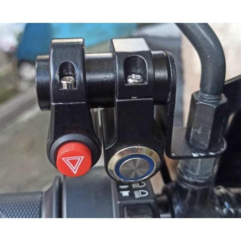 Motorcycle Handle Bar Switch Alloy Hazard Switch ON/OFF Signal Flasher ...