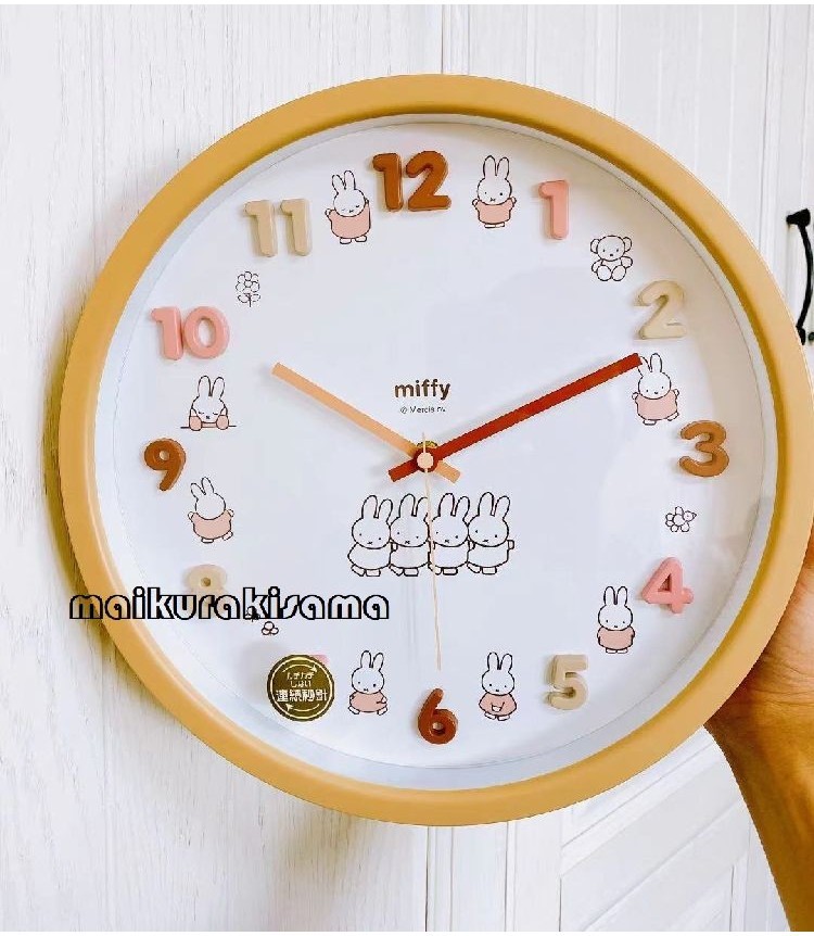 Japanese Authentic TS Factory Miffy Rabbit Clock Wall Clock Gift ...