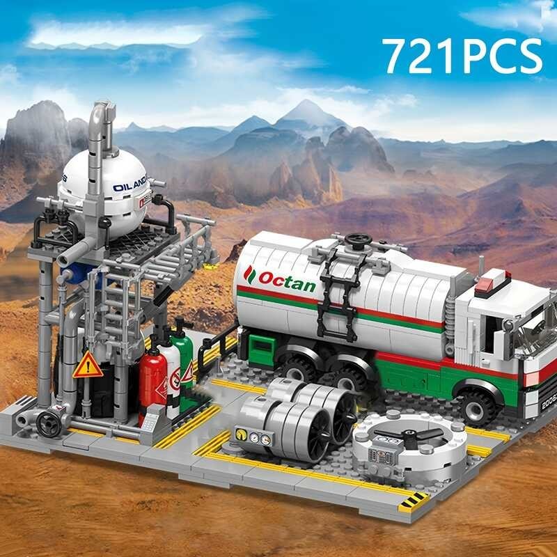 721PCS Chemical Plant Building Blocks Natural Gas Storage Center ...