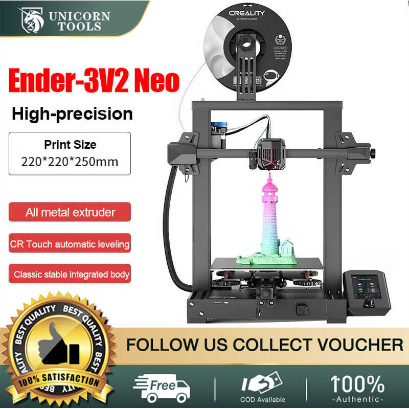 3 Unicorn Ender V2 Neo Upgraded Version 3D Printer Ender3 Makerlab Electronics D | Shopee ...