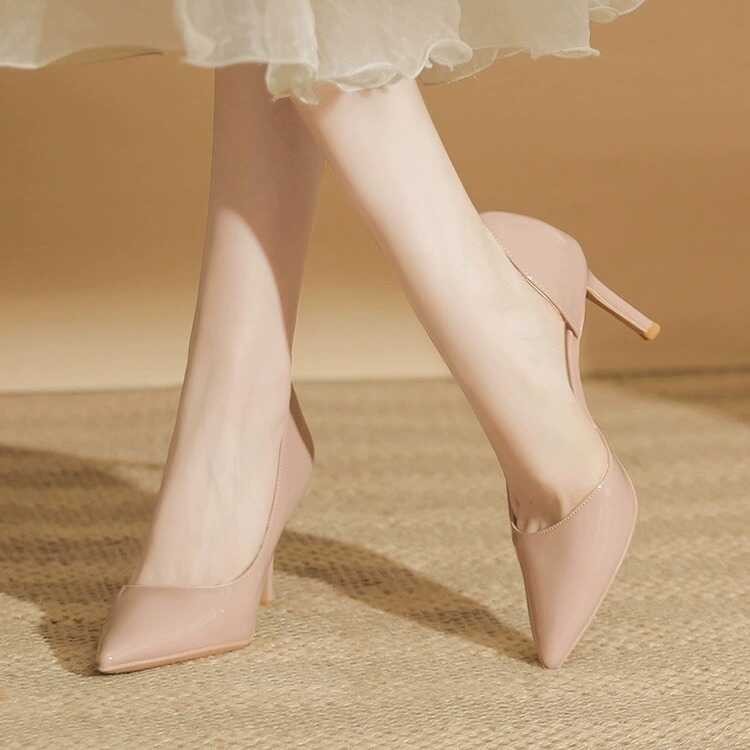 Nakakahubad mataas takong, slim takong para sa mga kababaihan, 2024 ...