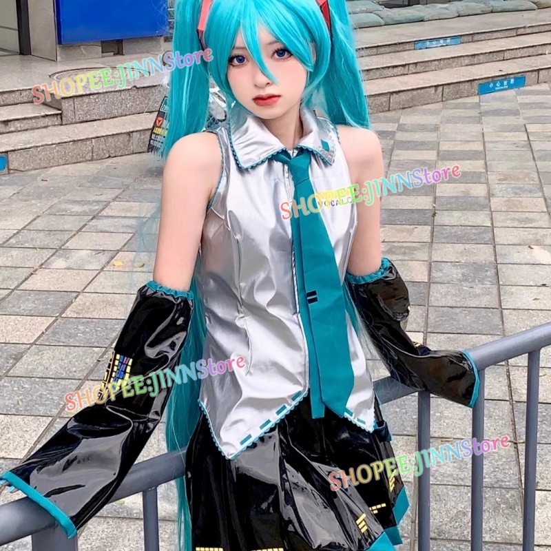 - JINN - MIKU Cosplay HATSUNE MIKU Cosplay Costume Patent Leather Dress ...
