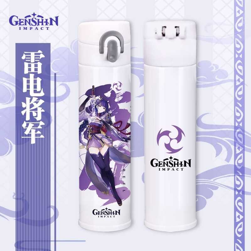 Cartoon Anime Game Cup Genshin Impact Hutao Zhongli Cosplay Thermos ...