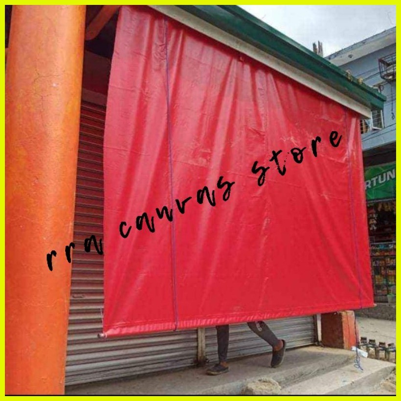 (6ft x 8ft ) ROLL UP/ROLL DOWN WITH PULLEY SET UP TRAPAL LONA TARPAULIN ...