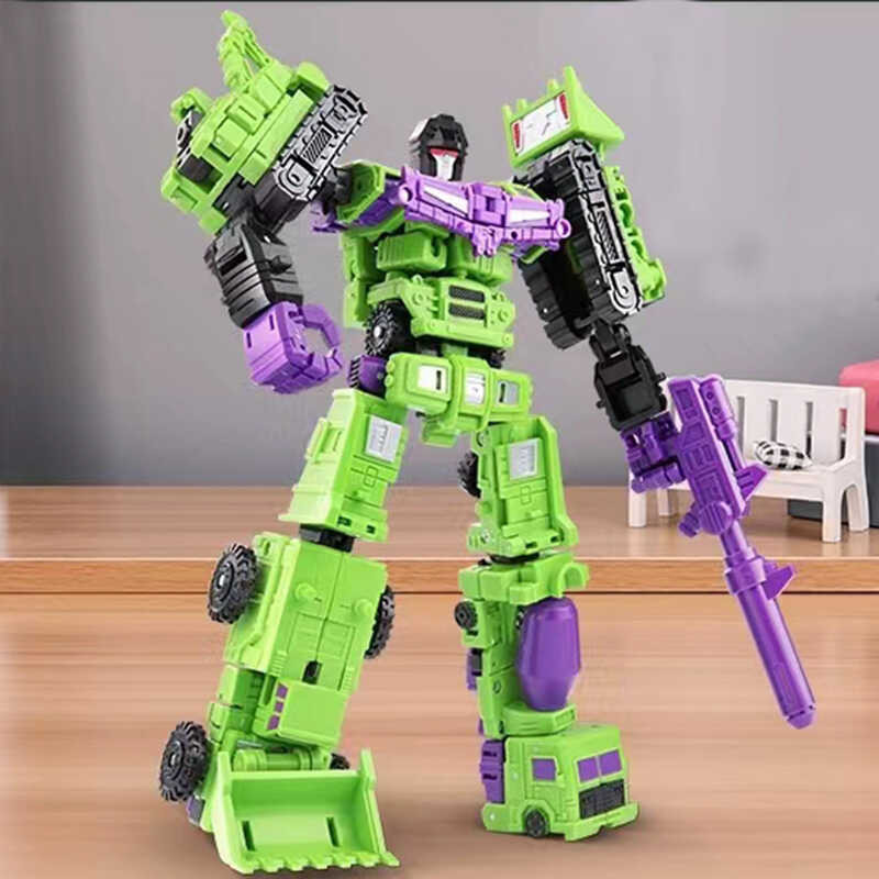 Transformation 6 In 1 Model MINI Devastator 22Cm Action Figure Robot ...